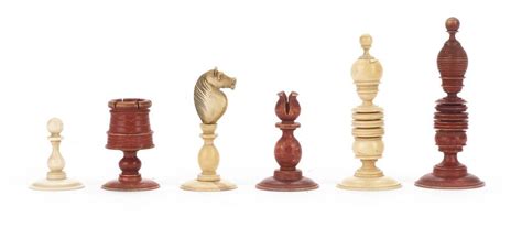 Bonhams An Anglo Indian Ivory Chess Set Circa 1850