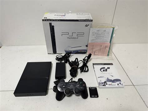 完品 ソニー 薄型 Ps2 本体 Scph 70000 Gt グレンツーリスモ4 レーシングパック メモリーカード コントローラー アダプタ
