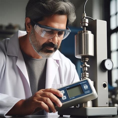 Experienced Technician Testing Load Cell With Lct Ultimate Model In