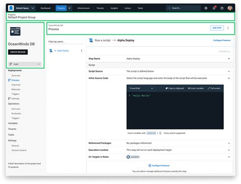 page layout improvements octopus deploy