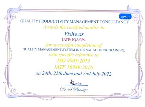 Vishwas Vishwas On Linkedin Quality Management System