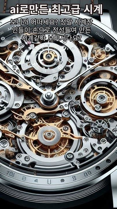 최고급 시계를 소개합니다 손목시계 Youtube