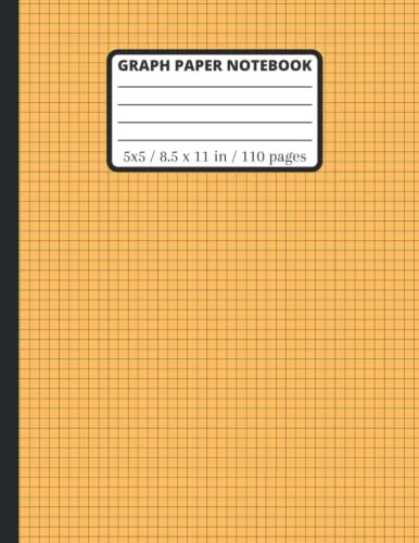 Graph Paper Notebook Quad Ruled 5x5 5 Squares Per Inch Grid Paper