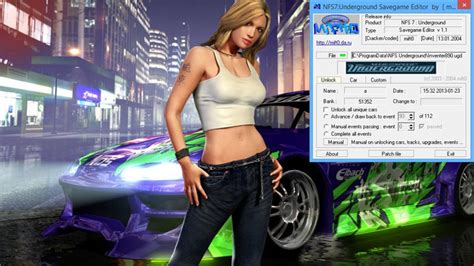 Need For Speed Underground Game Mod Savegame Editor V 1 1 Download
