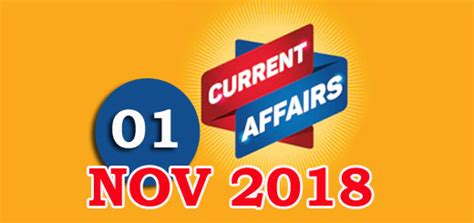 Kerala Psc Daily Malayalam Current Affairs 01 Nov 2018