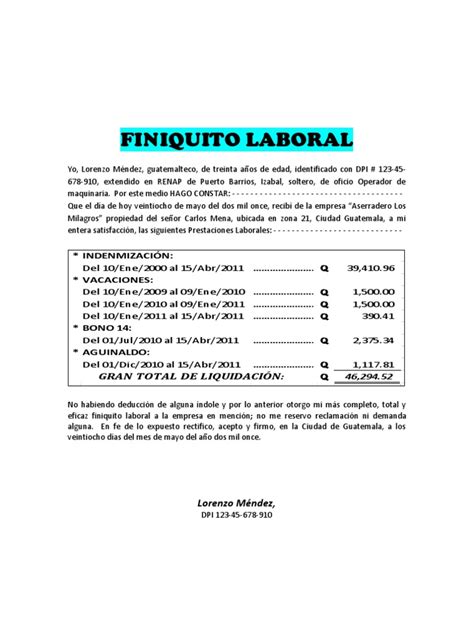 Cuales Son Los Porcentajes De Prestaciones Laborales En Guatemala