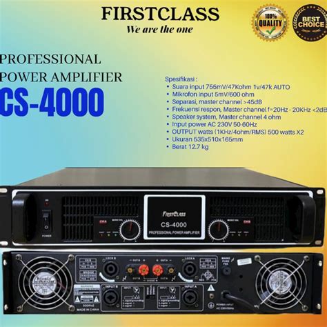 Jual Power Amplifier Firstclass CS CS Original Power Proffesional First Class Power