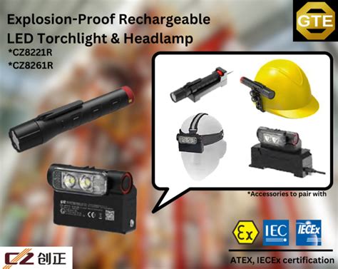 Cz Explosion Proof Rechargeable Led Torchlight And Headlamp Gte