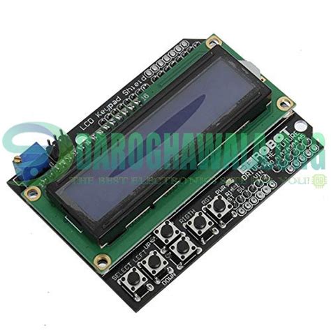 1602 Lcd Board Keypad Shield Blue Backlight In Pakistan