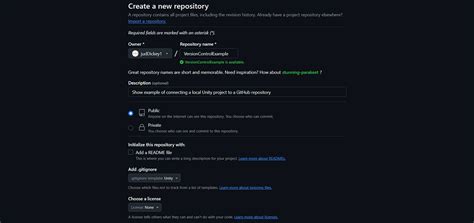 Linking A Unity Project To A Github Repository By Judson Dickey Medium
