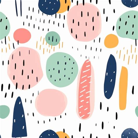 Premium AI Image A Close Up Of A Pattern With Different Shapes And