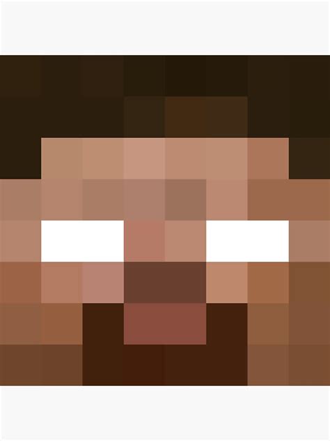 Herobrine Face Sticker By Legendaryvortex Redbubble