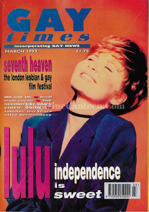 Gay Times Magazine Lulu Magazine Canteen
