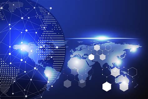 Blue Technology Circle And Computer Science Abstract Background With