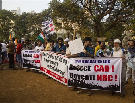Protest Against Caa And Nrc Bill In Mumbai At August Kranti Maidan