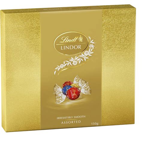 Lindt Lindor Chocolate Balls Assorted 150g Box Woolworths