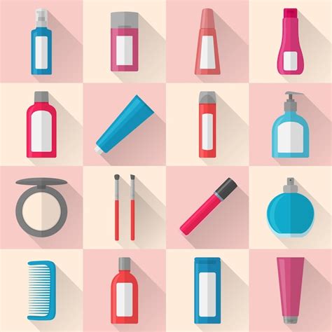Premium Vector Makeup And Cosmetics Icons Set