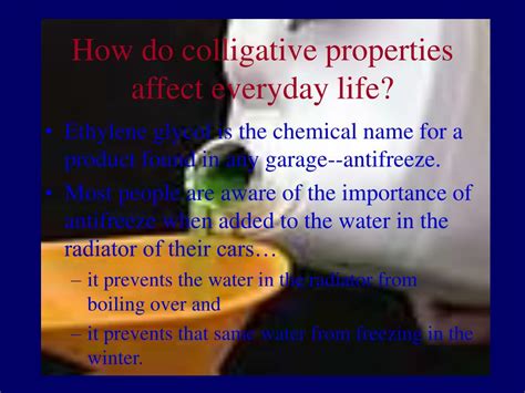 Real Life Examples Of Colligative Properties