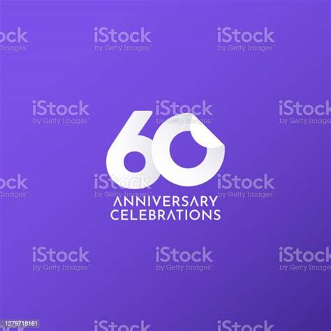 60 주년 기념 축 하 벡터 로고 아이콘 디자인 일러스트 0명에 대한 스톡 벡터 아트 및 기타 이미지 0명 광고 금 금속