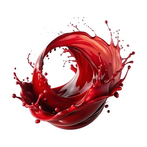 Red Grap Splash Background Premium Ai Generated Vector