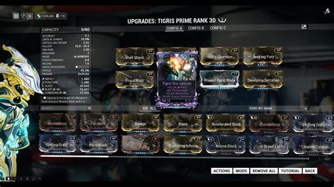 Quick Vids Tigris Prime Build Warframe Youtube