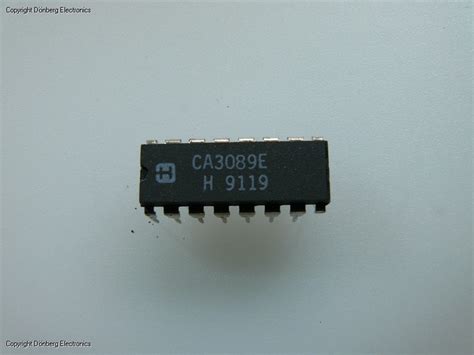 Semiconductor: CA3089 (CA 3089) - TV SOUND IF-AMPLIFIER...