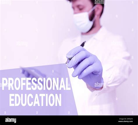 Writing Displaying Text Professional Education Concept Meaning