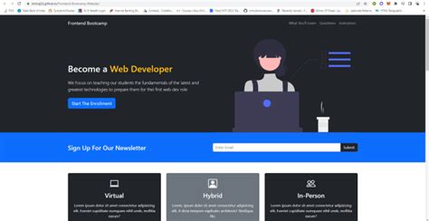 Make A Frontend Website Using Html Css And Javascript By Kirtiraj23