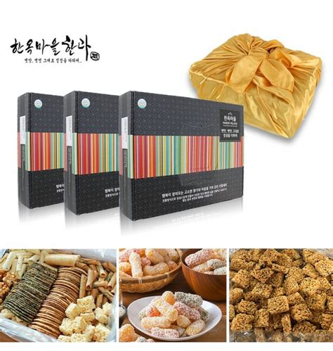 Sarr 한과 선물세트 고급선물 간식 과자 설선물 새해선물 보자기포장 전병유과쌀강정 티몬