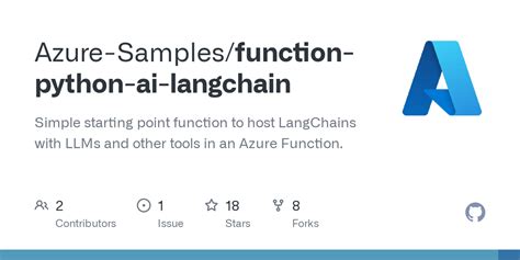 Function Python Ai Langchainazureyaml At Main · Azure Samplesfunction Python Ai Langchain