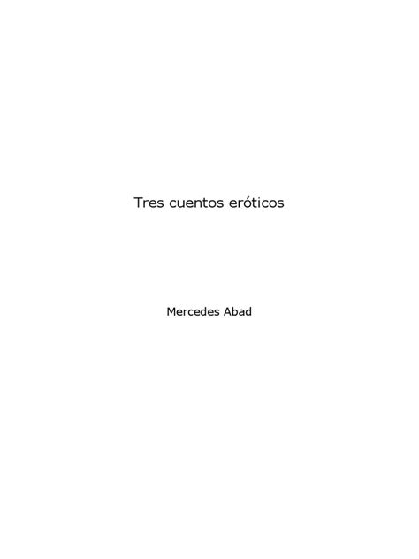 Abad Mercedes Tres Cuentos Eroticos La Sonrisa Vertical Pdf