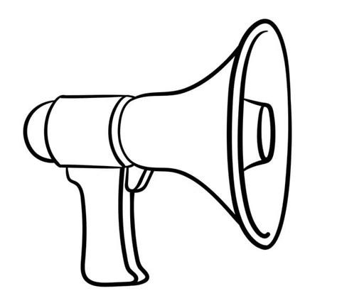 Desenhos De Megafone 1 Para Colorir E Imprimir Colorironline Com