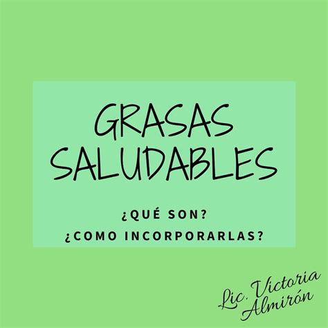 Grasas Saludables En De Salud Nutrición