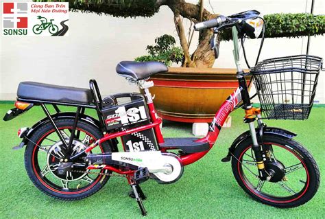 Xe Đạp Điện Sonsu 18 Sơn Xe Thanh Mảnh Chính Hãng Sonsu