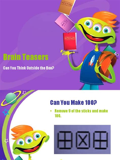 Brain Teaser 6 Pdf Teaching Mathematics Science