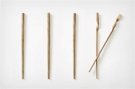 Nendos Redesigned Chopsticks Intertwine Into Each Other To Create A