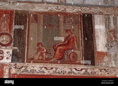 VI 17 Herculaneum February 2003 Painting From South Wall Of Oecus Of