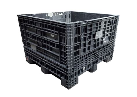 Reconditioned Bcd 45 X 48 X 34 All Black Bulk Container Bulk Container Direct