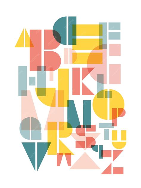 Premium Vector Retro Alphabet Vector Illustration