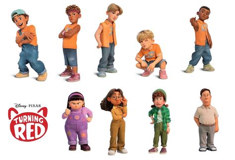 Red Disney Characters