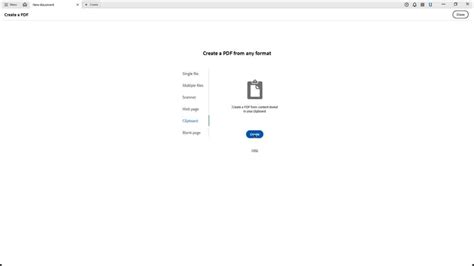 Create A Pdf From Clipboard Content In Acrobat Pro