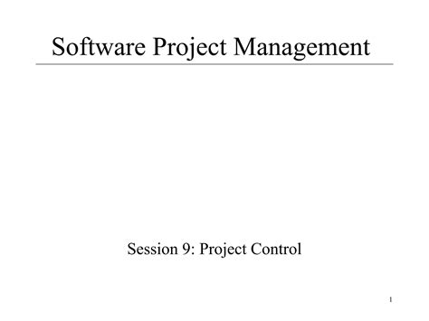 Software Project Management Lecture Ppt