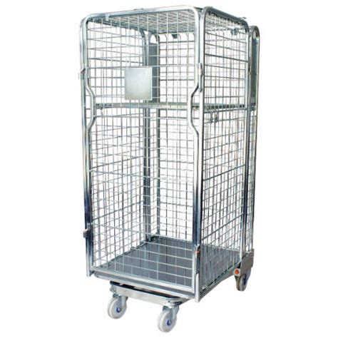 4 Sided Security Roll Cage Master Equipment Roll Cages Collapsible Cages Trolleys Bins Stillage