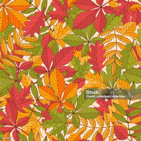 カラフルな紅葉のシームレスなパターン いたずら書きのベクターアート素材や画像を多数ご用意 いたずら書き まぶしい