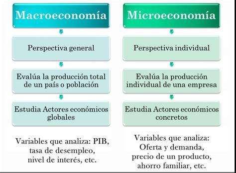 Diferencias Básicas Entre Macroeconomía Y Microeconomía Contaduria Y