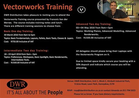 Vectorworks Basic One Day Training Dwr Distribution