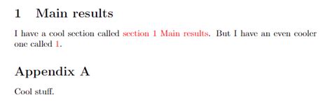 sectioning add reference with name to an unnumbered section tex