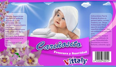 Etiqueta Suavizante Para Ropa Para Vittaly Sin La Info Original