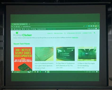 Why Is My Projector Green Things To Check Pointer Clicker