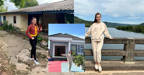 កូនល្អ ថន លក្ខិណា បង្អួតផ្ទះកូនកាត់ សាងសង់ ជូនឪពុកម្តាយនៅស្រុកកំណើត